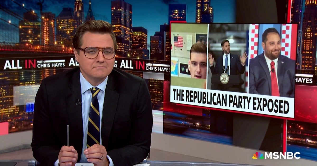 'Kids telling edgy jokes’? Hayes shreds JD Vance’s defense of racist ...