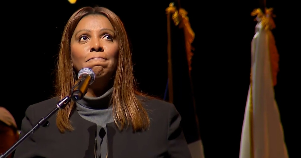 Letitia James speaks out at Mamdani campaign rally after indictment