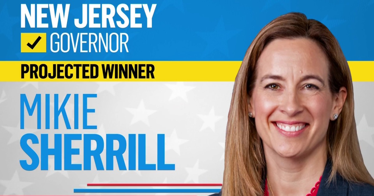 Mikie Sherrill wins the New Jersey governor's race, NBC News projects