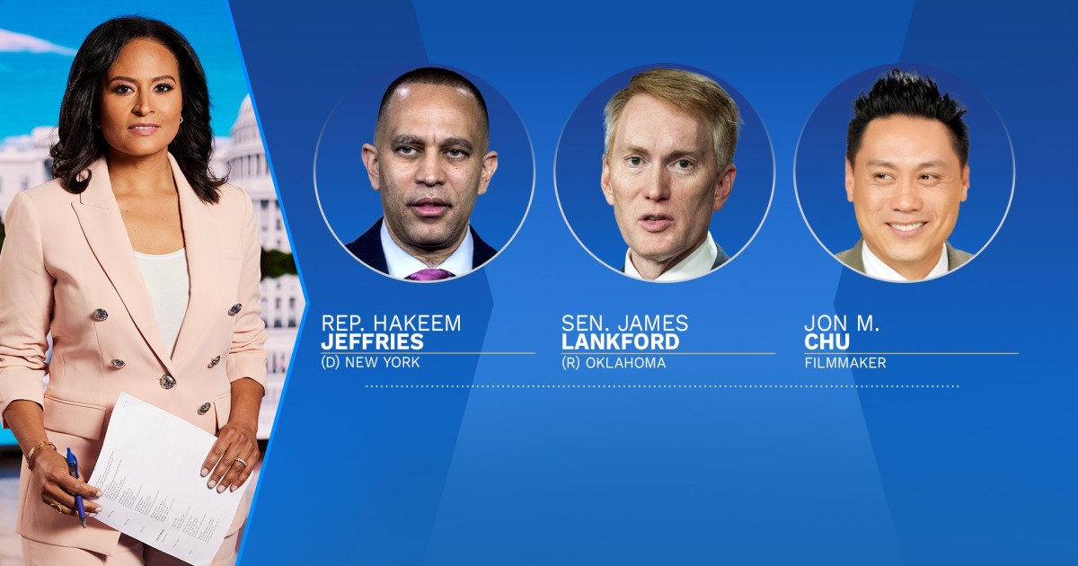 Nov. 9 — Rep. Hakeem Jeffries and Sen. James Lankford, plus Jon M. Chu