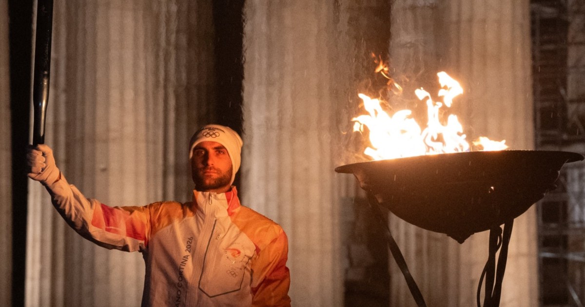 Olympic torch begins journey to Milan Cortina 2026 Games - 𝓤𝓷𝓲𝓽𝓮𝓭 𝓝𝓮𝔀𝓼