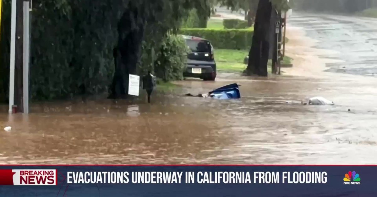State of emergency in California from intense rainfall