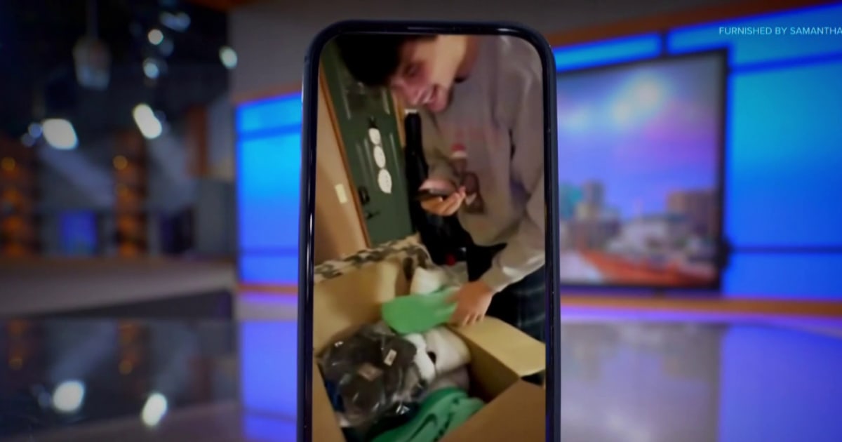 Surprise box of size 20 sneakers for teen basketball player