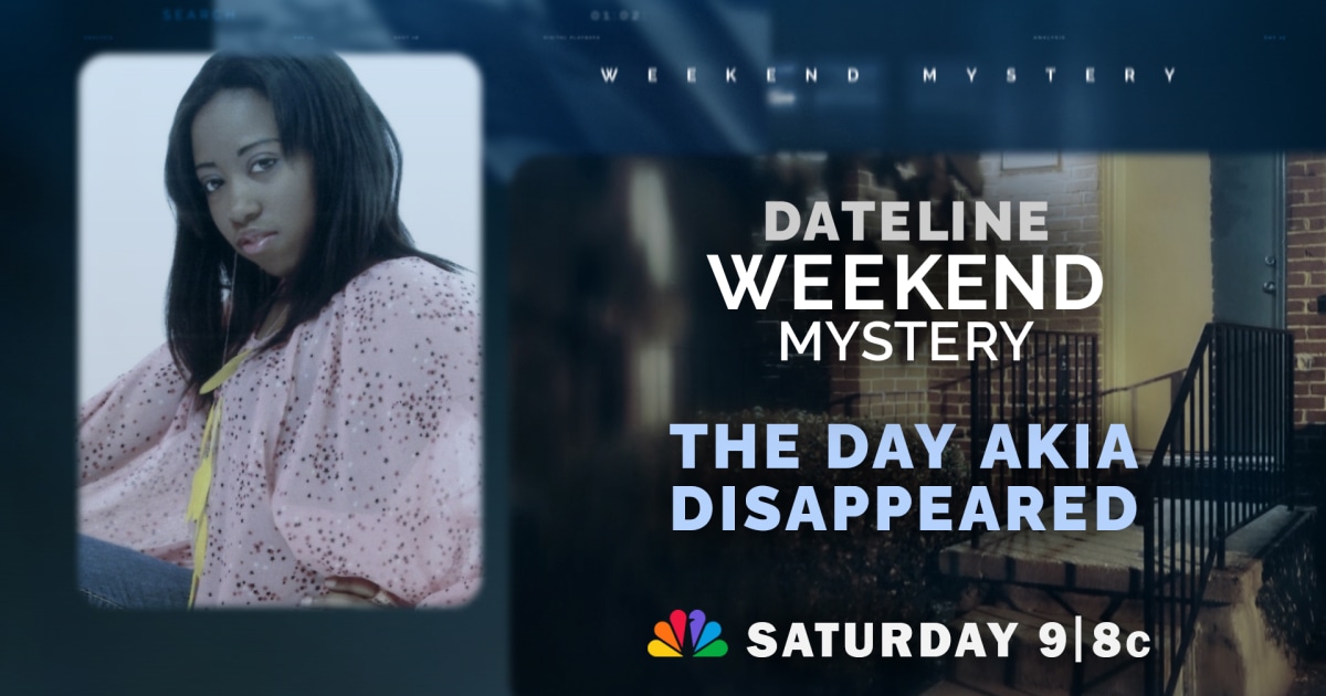 Sneak Peek: “The Day Akia Disappeared” Josh Mankiewicz reports on the ...