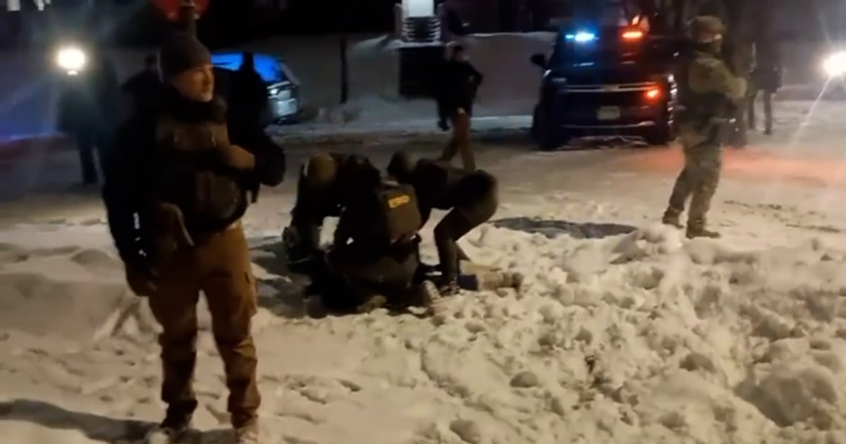Video shows U.S. citizen detained by DHS officers during ICE raid in ...
