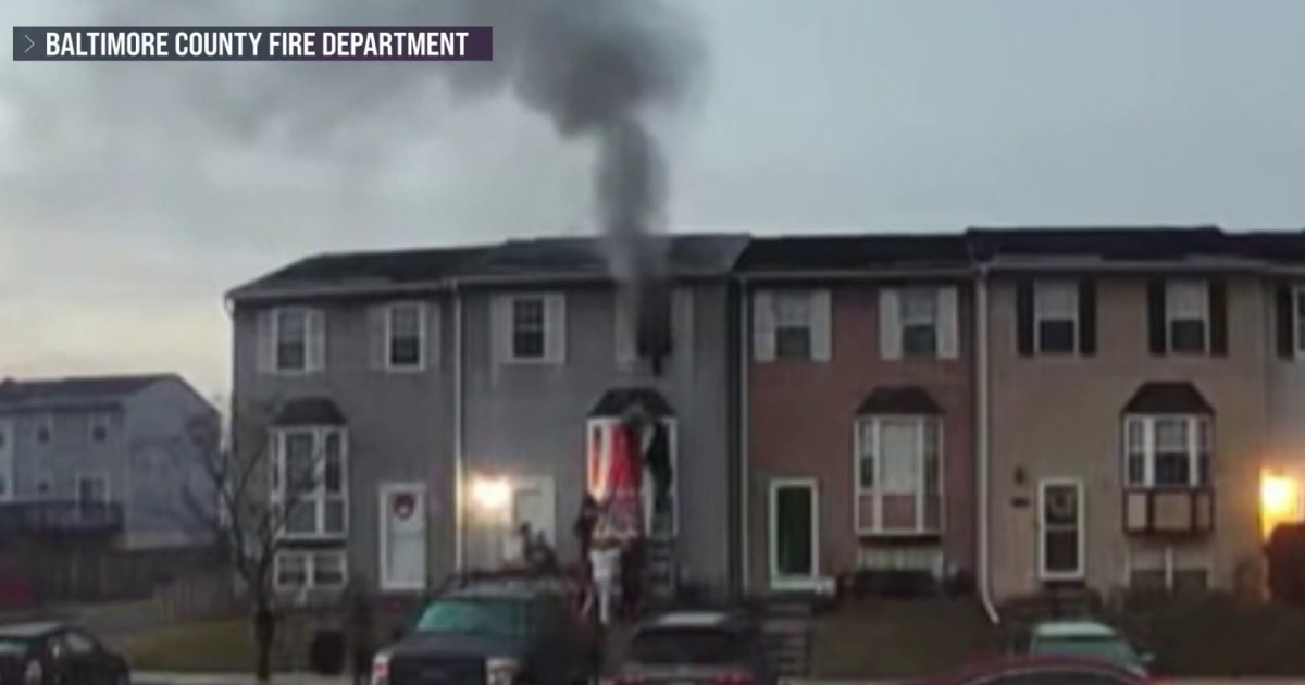 Mother and two children rescued from house fire