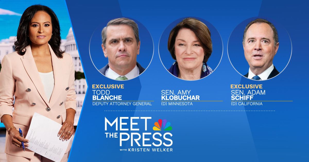 Jan. 25 — Deputy AG Todd Blanche, Sen. Amy Klobuchar and Sen. Adam Schiff