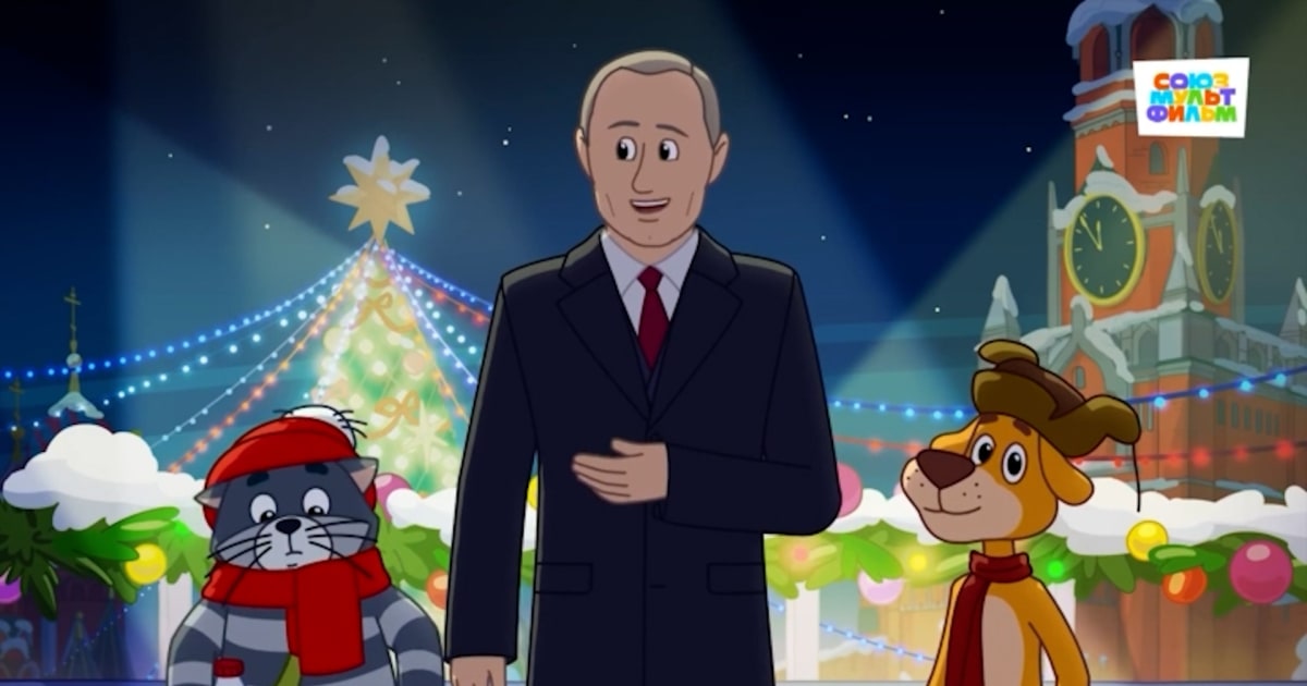 Putin appears in popular Russian cartoon with talking cat and dog