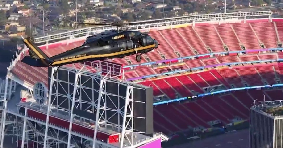 Massive security operation underway for Super Bowl LX