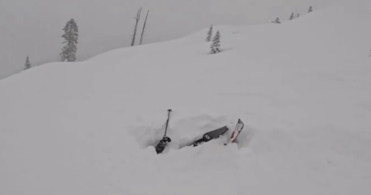 Skiers rescue man trapped in snow