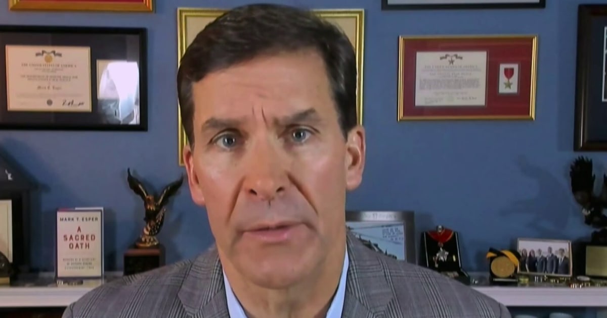 Mark Esper says Trump administration 'made the right call' on Iran strikes