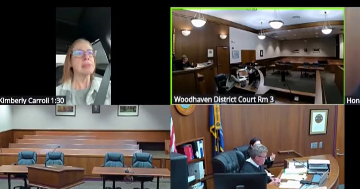 Judge scolds defendant for driving during virtual hearing