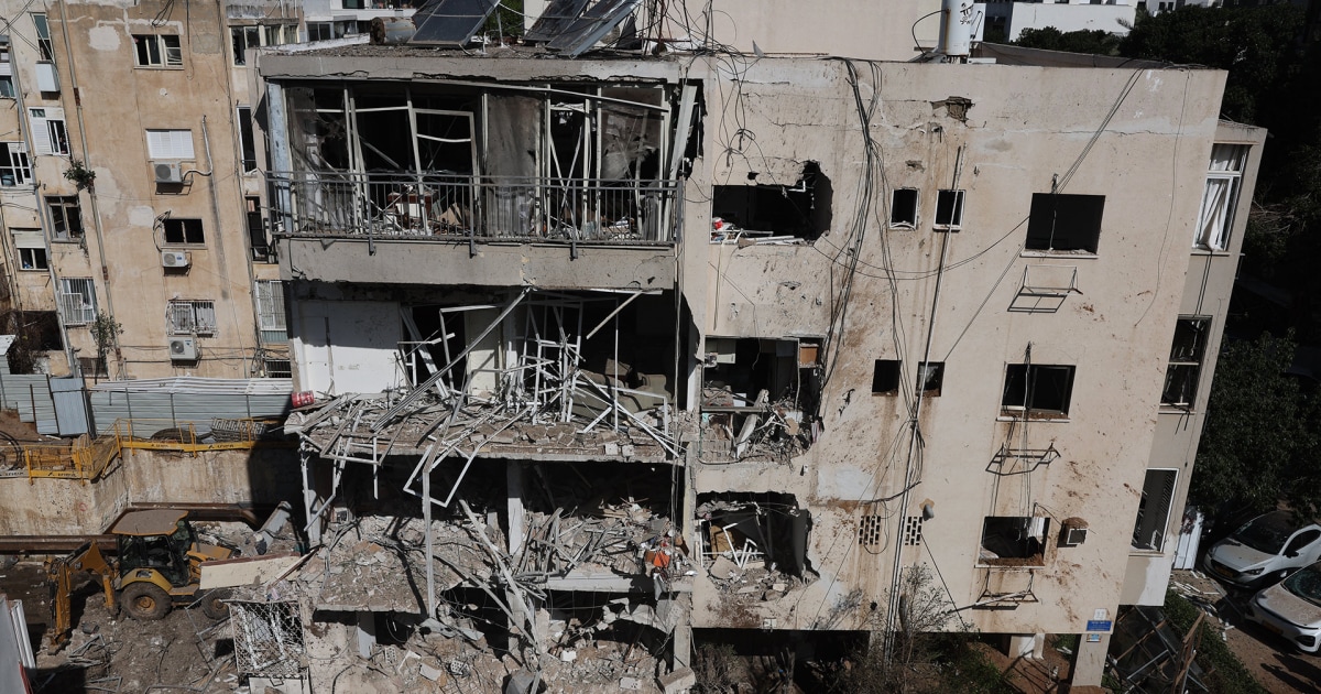 Video shows damage to Tel Aviv buildings after Iranian missile attack