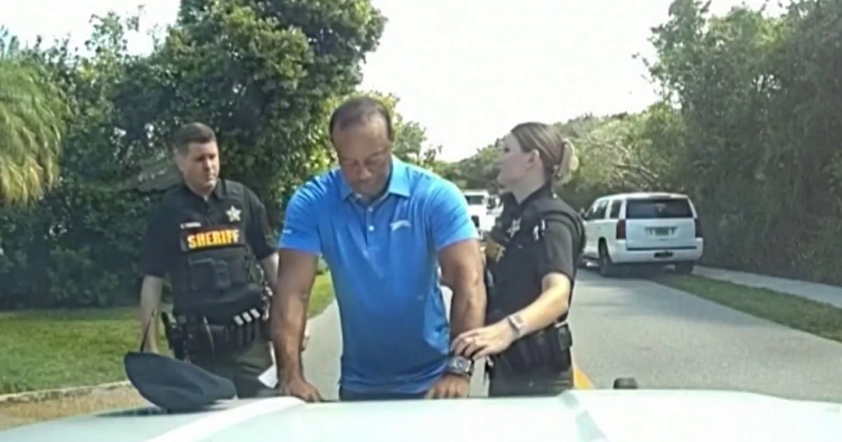 Florida sheriff releases video showing Tiger Woods’ DUI arrest