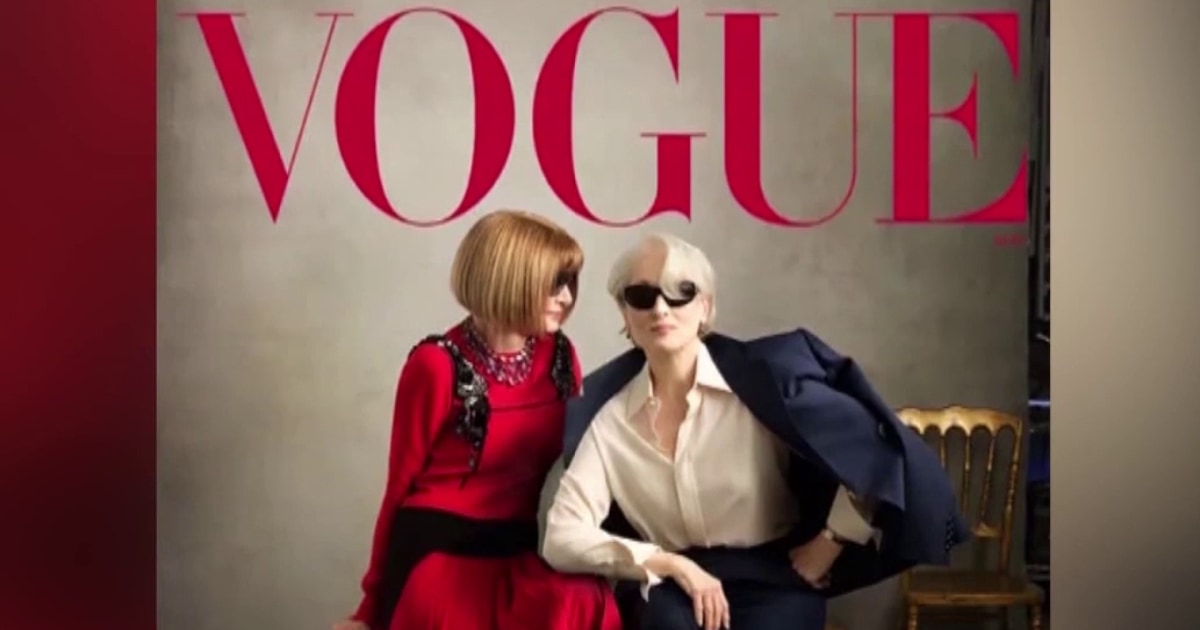 Anna Wintour appears alongside Meryl Streep on the cover of Vogue