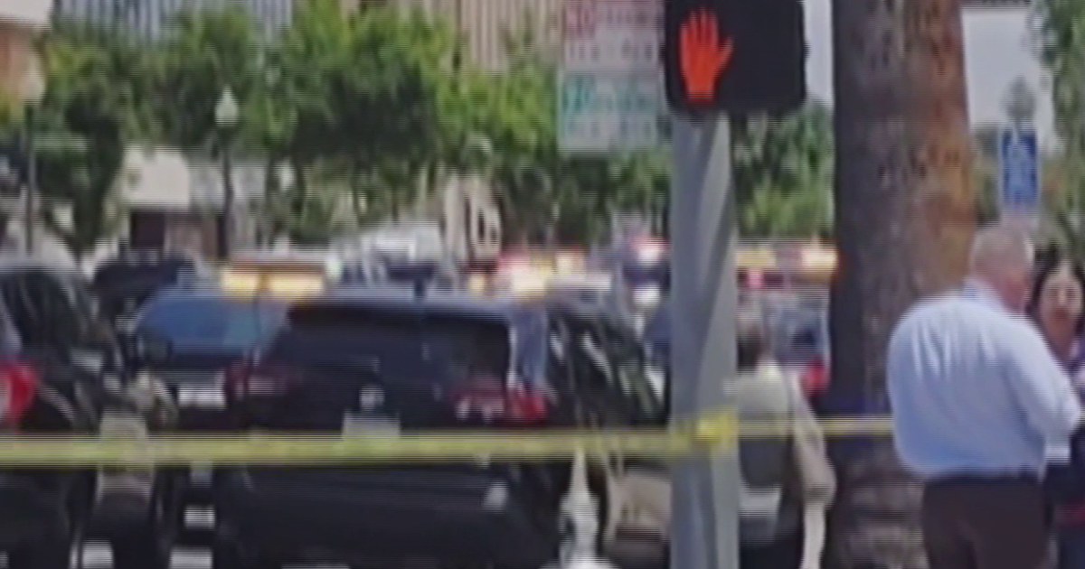 Police respond to a bomb threat at a California bank