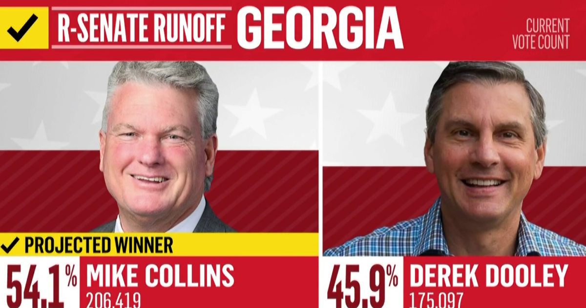 Rep. Mike Collins wins GOP runoff in Georgia Senate race, NBC News projects