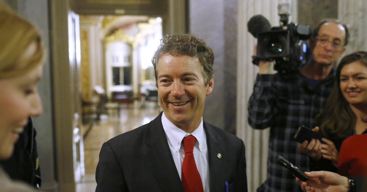 Filibusterer Rand Paul draws praise from liberals