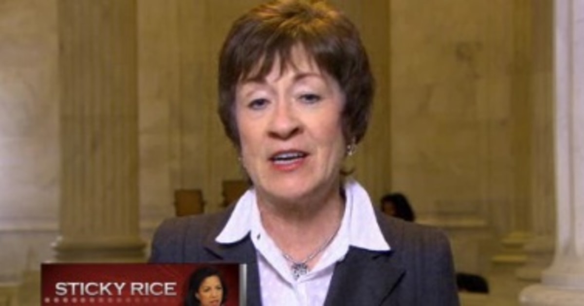 Sen. Collins: Rice misled public because she had a 'personal stake'