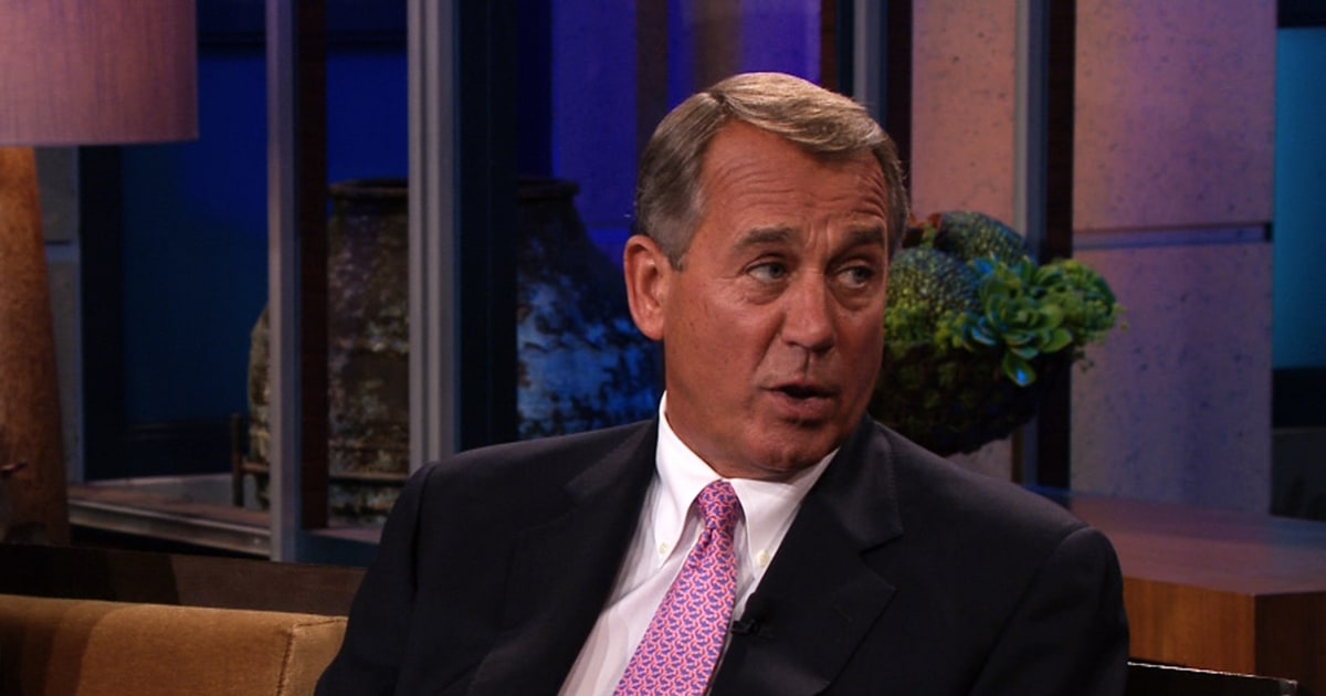 Boehner on 'Tonight Show': I don't want to be president