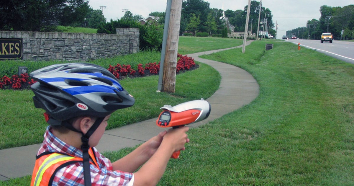 Ky. boy checks drivers' speed with toy radar gun