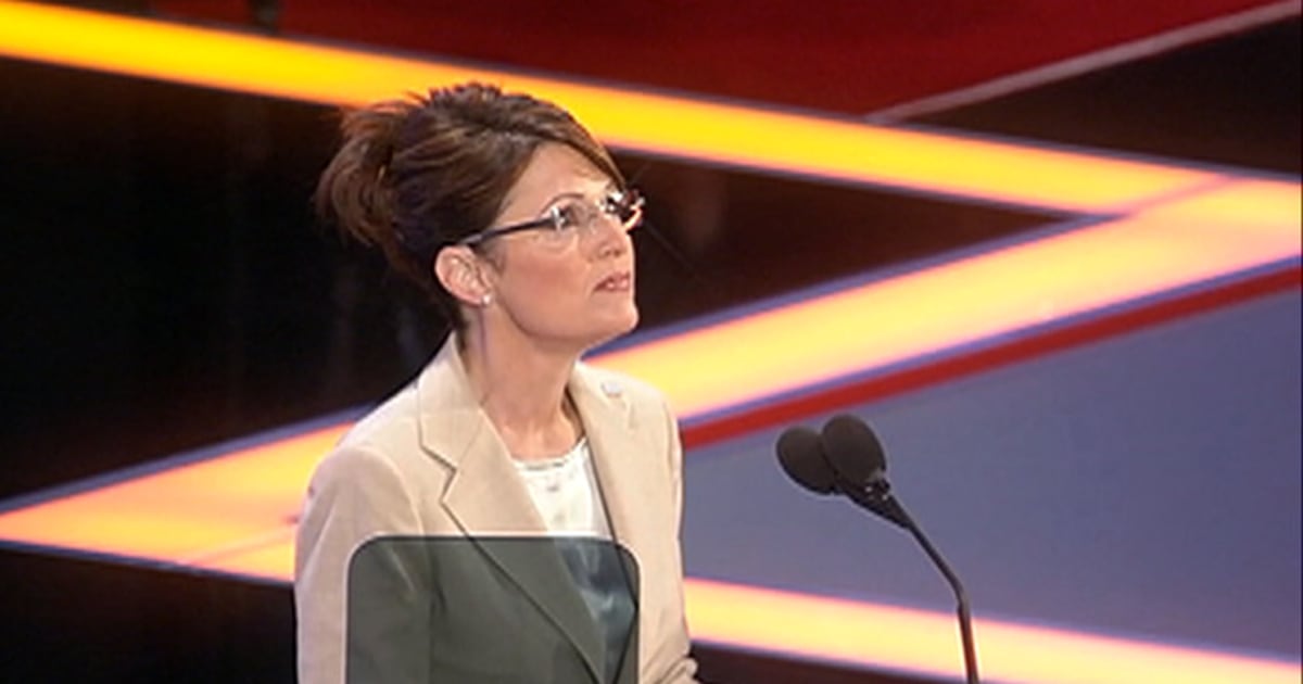 Before speech, Palin gets some coaching