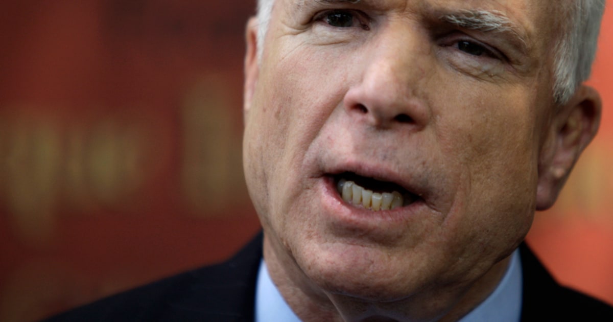 McCain gets consistent with his message