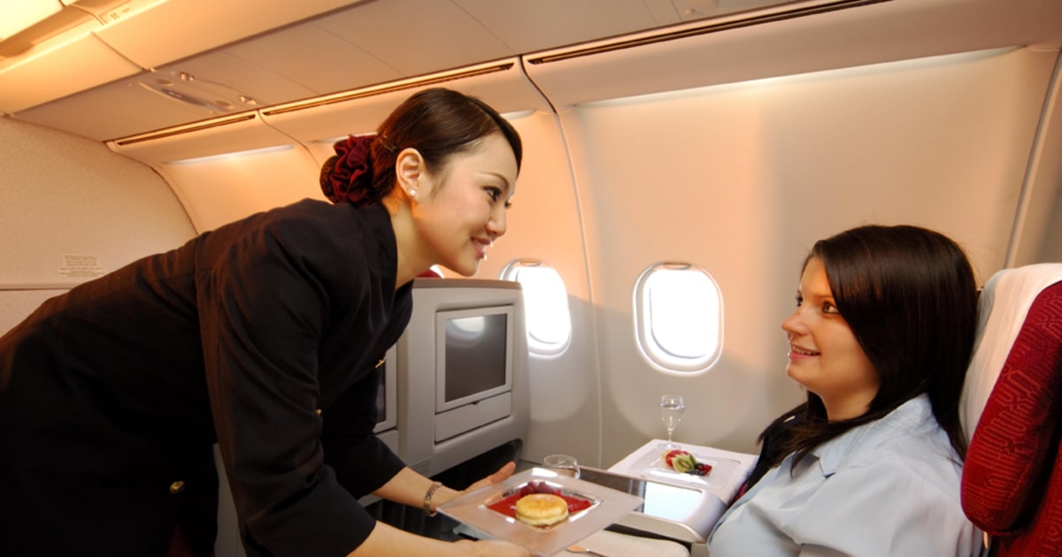 Bag the pretzels! Best first-class meals