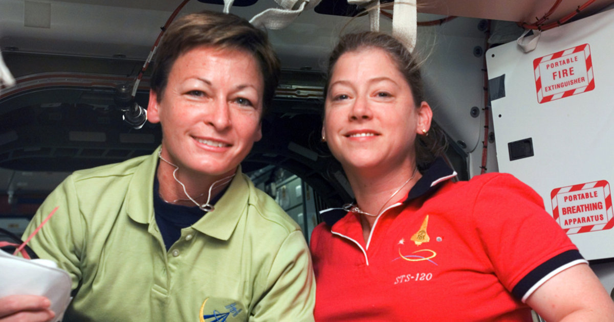 Female space pioneers tell girls to aim high