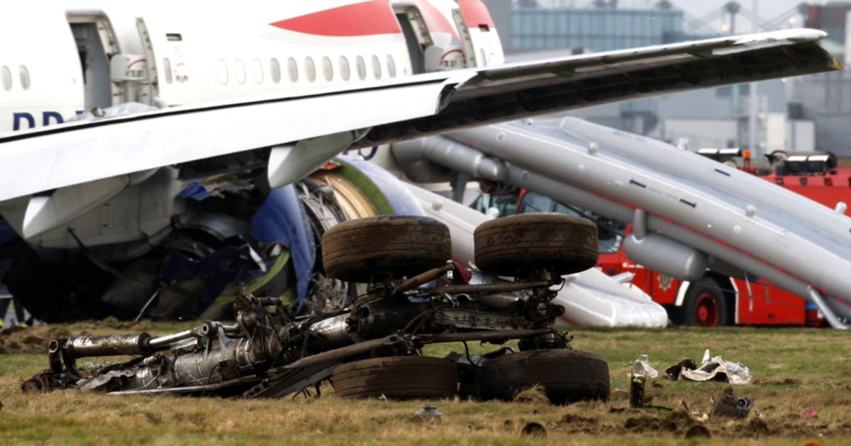 Passenger jet crash-lands at Heathrow