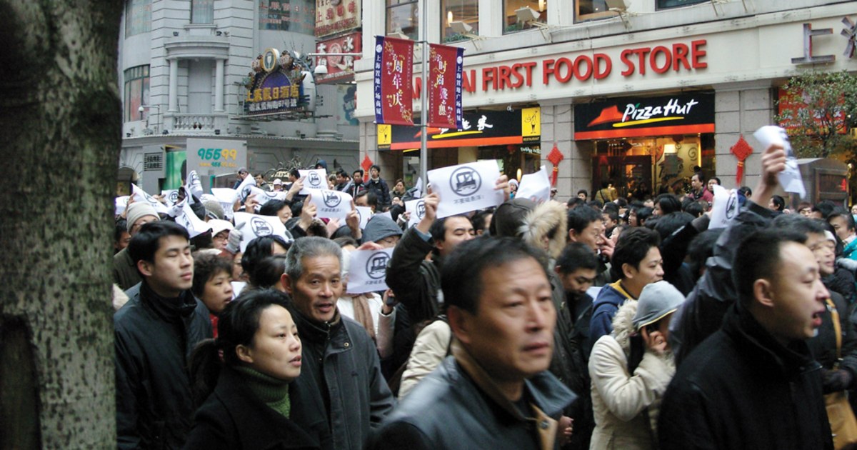 Shanghai's middle class launches quiet revolt