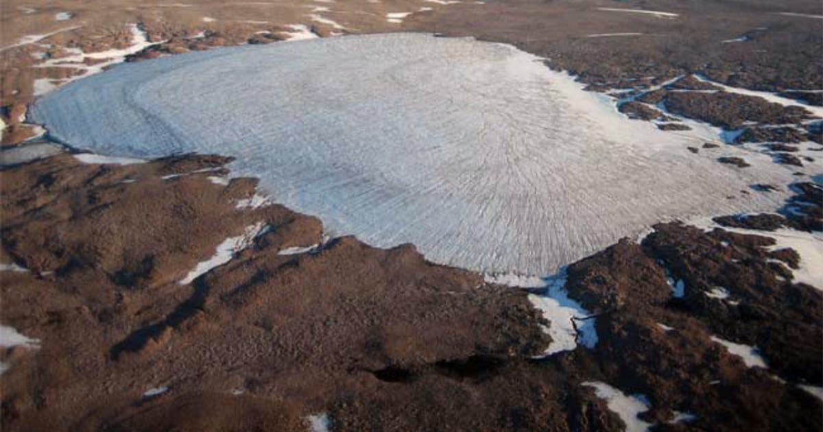 Rapid decline of Arctic island's ice caps tracked