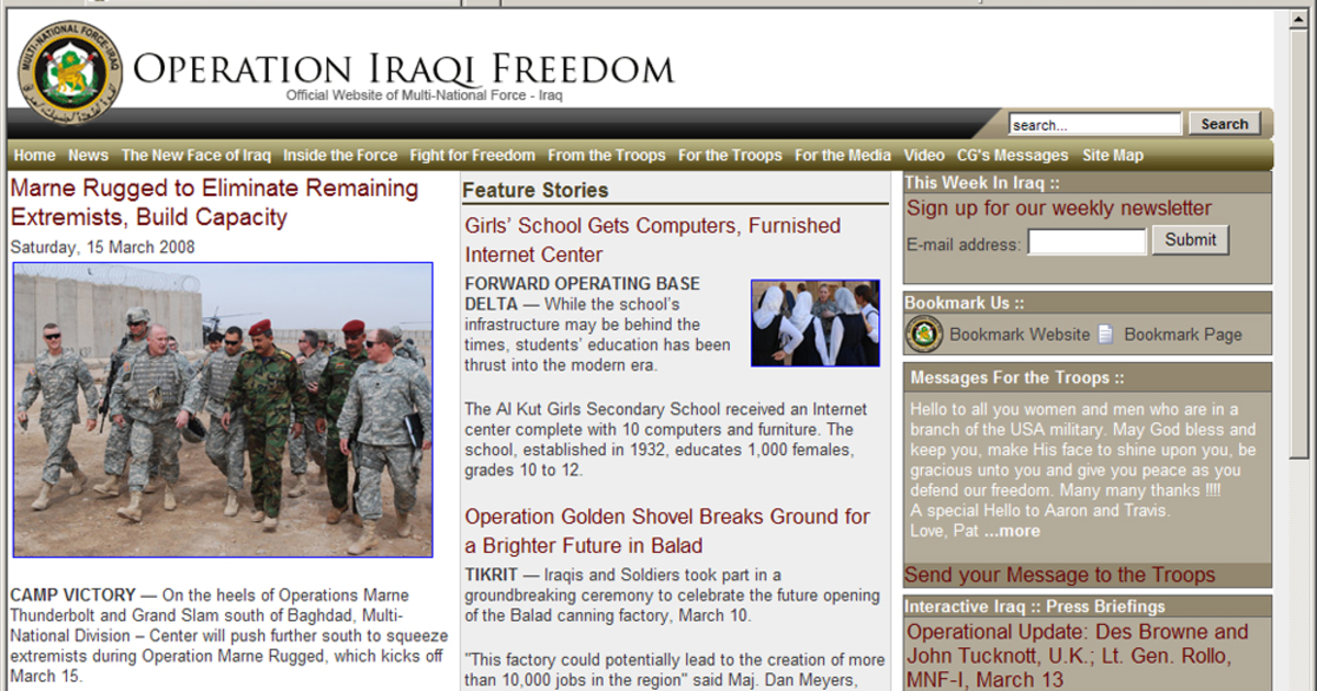 Iraq war is fought on the Internet