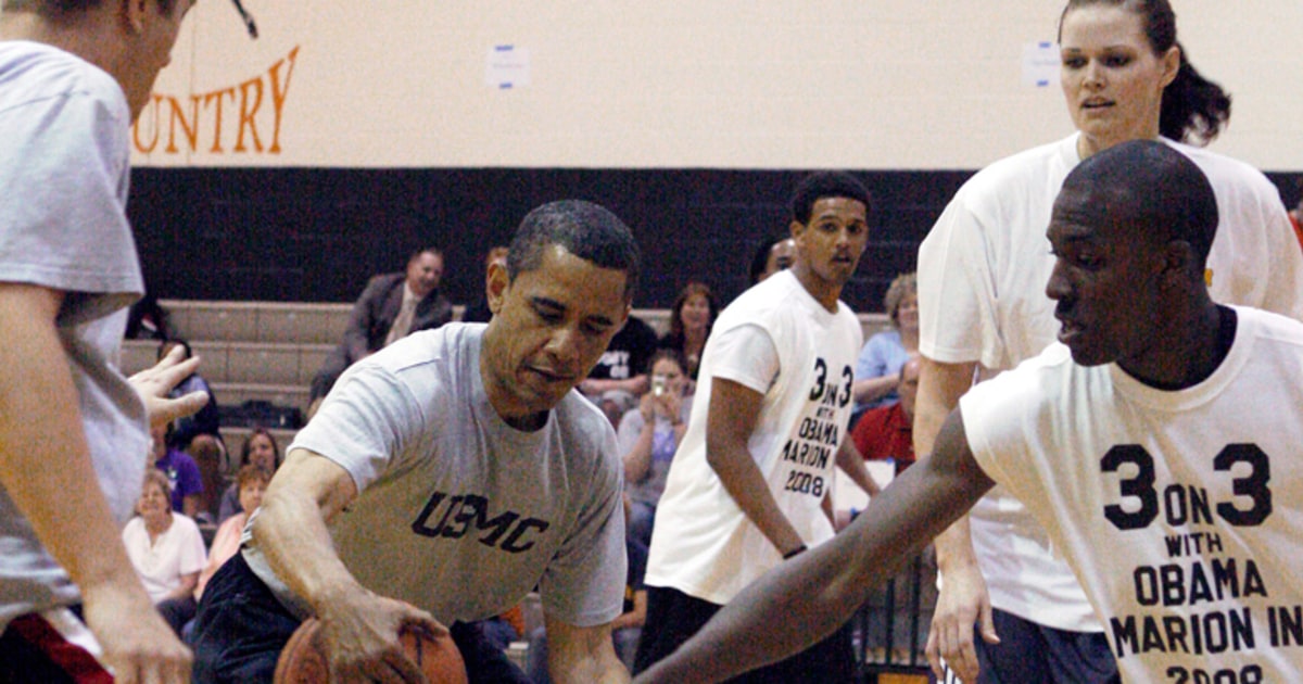 obama basketball 3 pointer