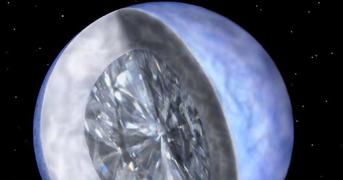 Distant star contains a cosmic diamond