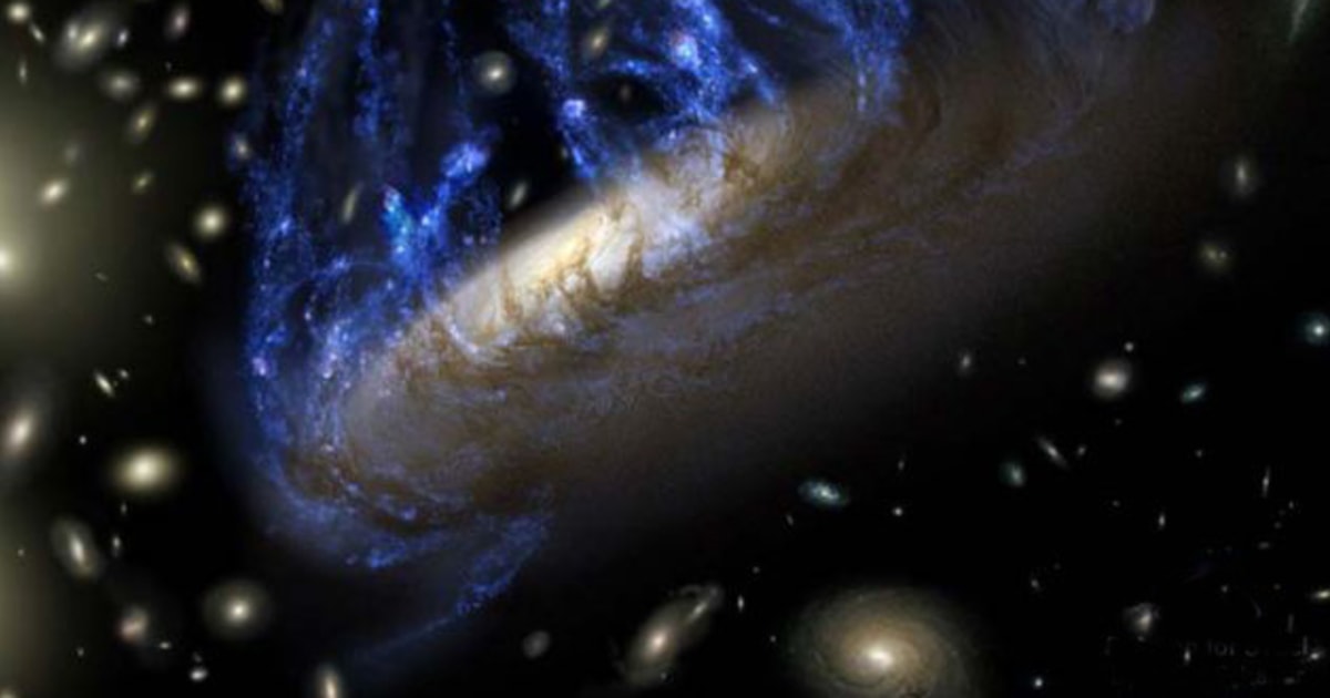 Torn-up galaxy hints at Milky Way's fate