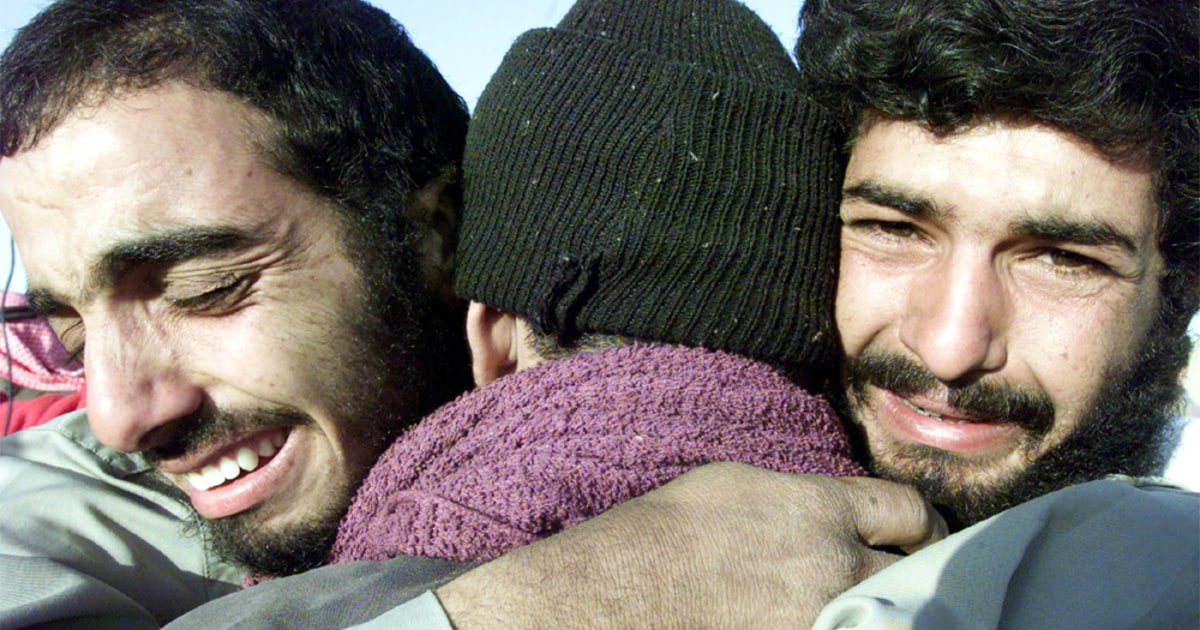 Joy, tears and chaos as U.S. frees prisoners