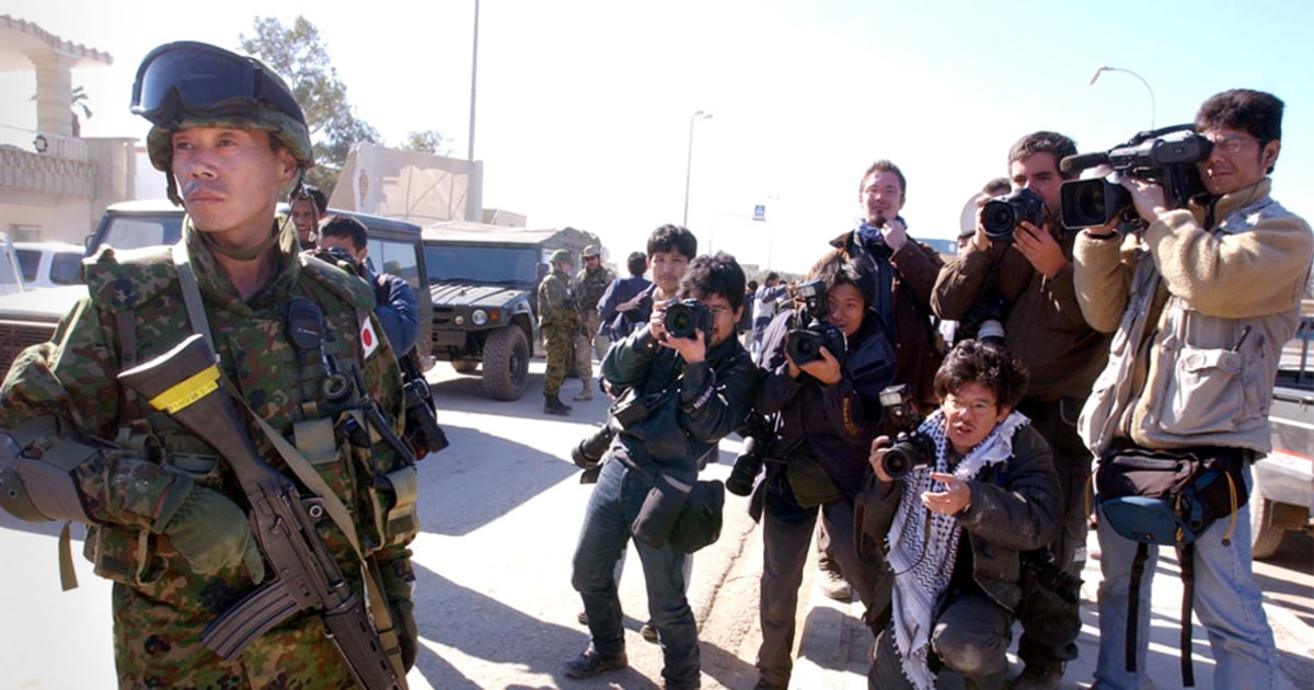 Japanese army revels in historic Iraq mission