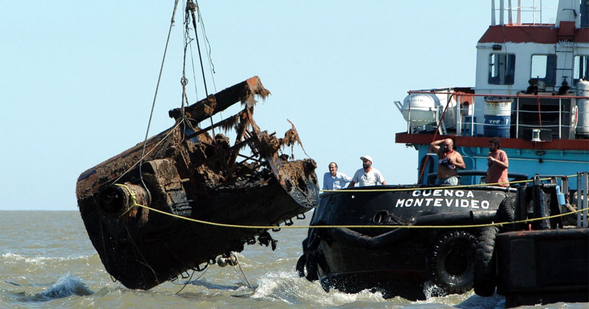 Salvagers raise artifact from Nazi ship