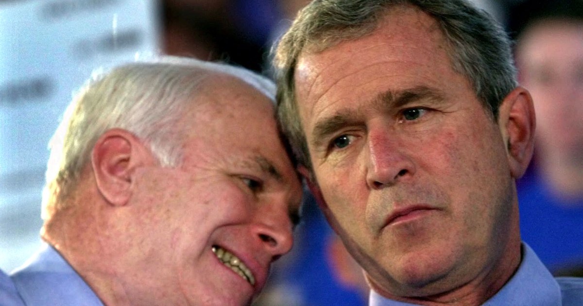 The Bush-McCain love-hate relationship