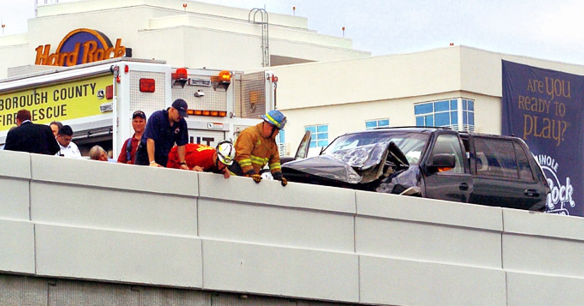 Girl survives 45-foot-fall from overpass