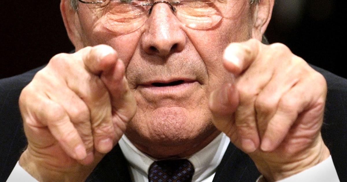 Rumsfeld says Bush was focused on al-Qaida