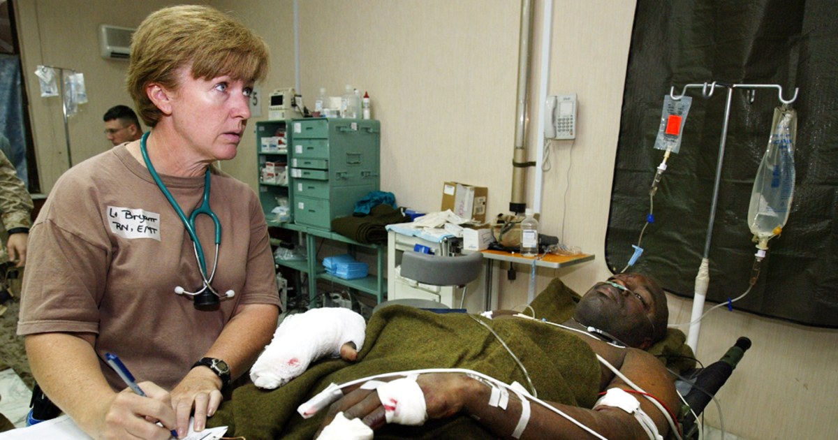 More troops suffering severe head wounds