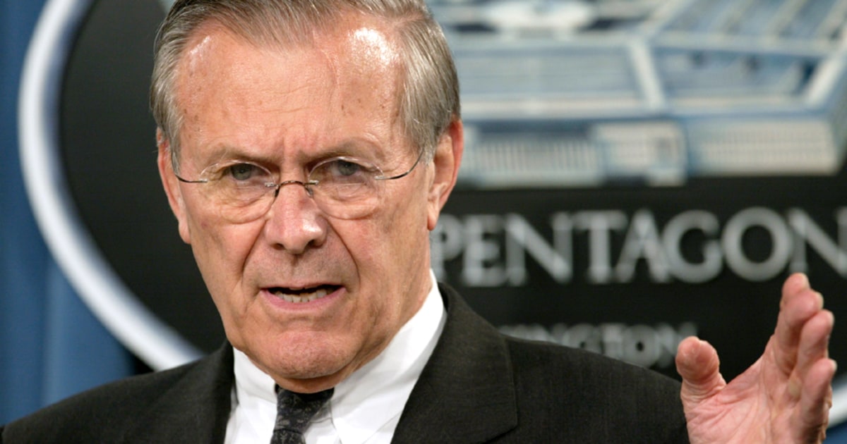 Rummy’s not going anywhere … yet