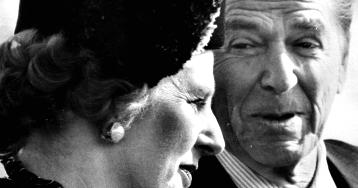 Reagan and Thatcher,political soul mates