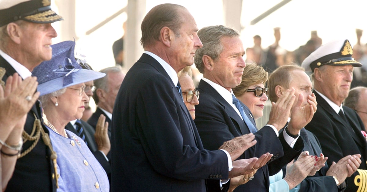 Leaders honor D-Day veterans in Normandy