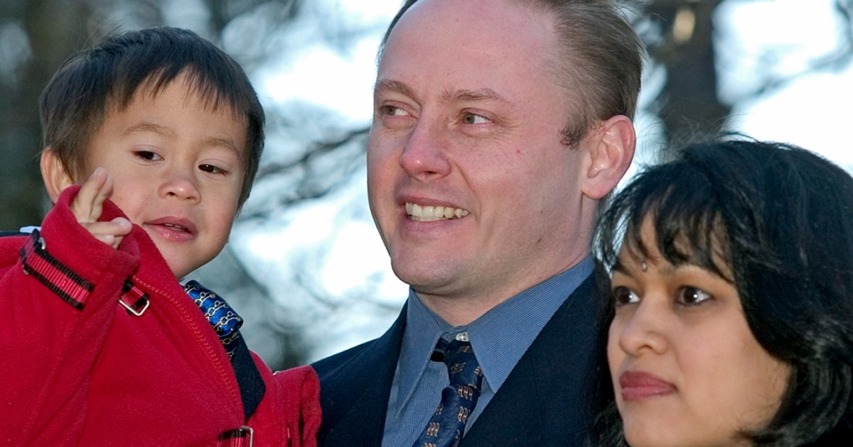 Space dad celebrates birth on Earth