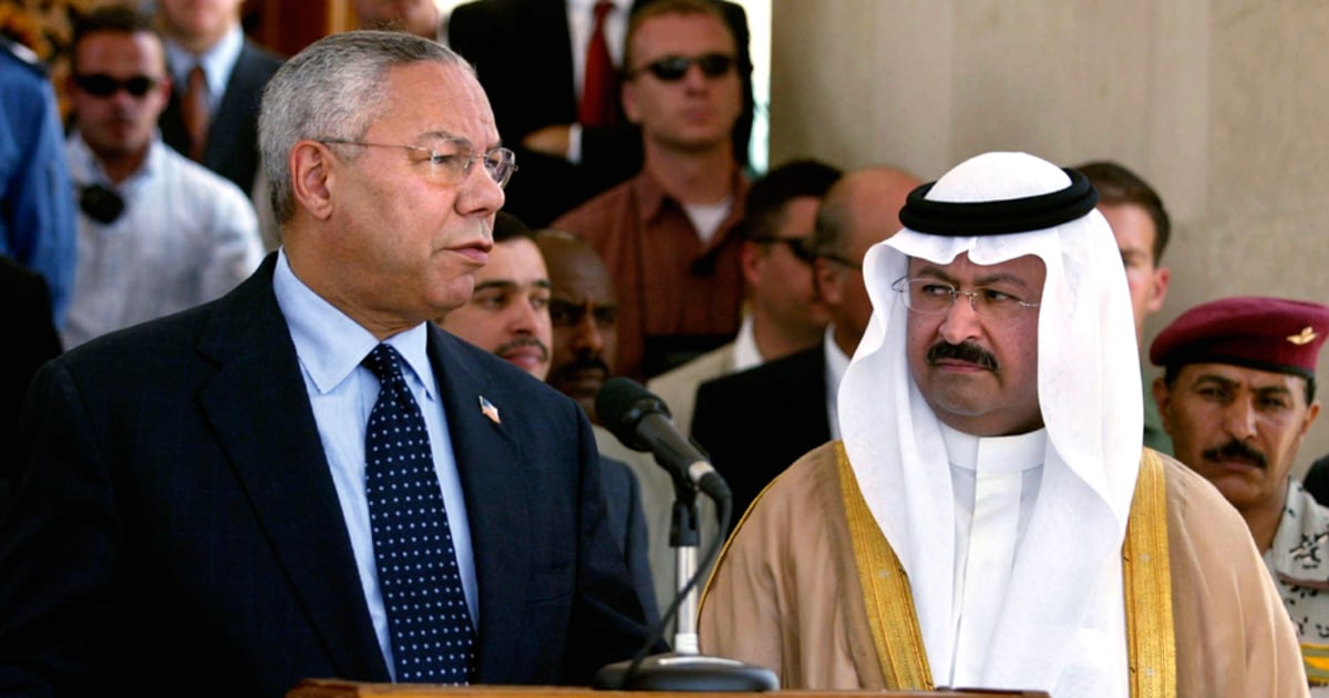 Powell makes a surprise visit to Baghdad