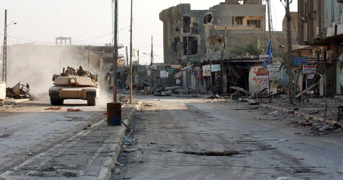 Surveying the ruins, making plans for Fallujah