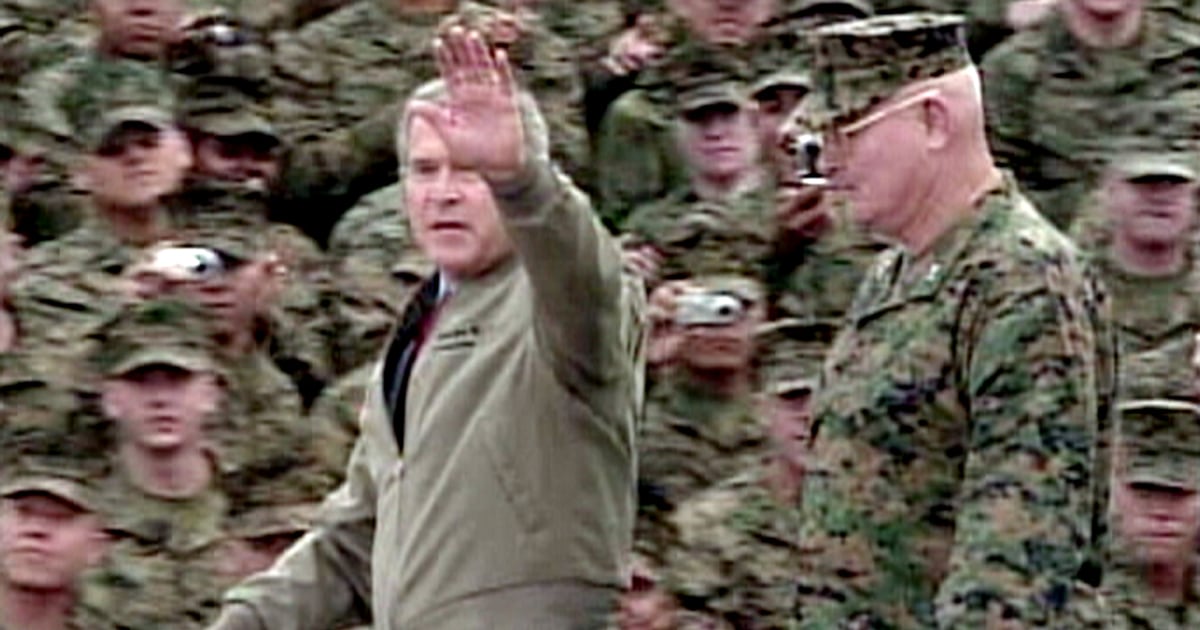 Bush rallies U.S. forces in California